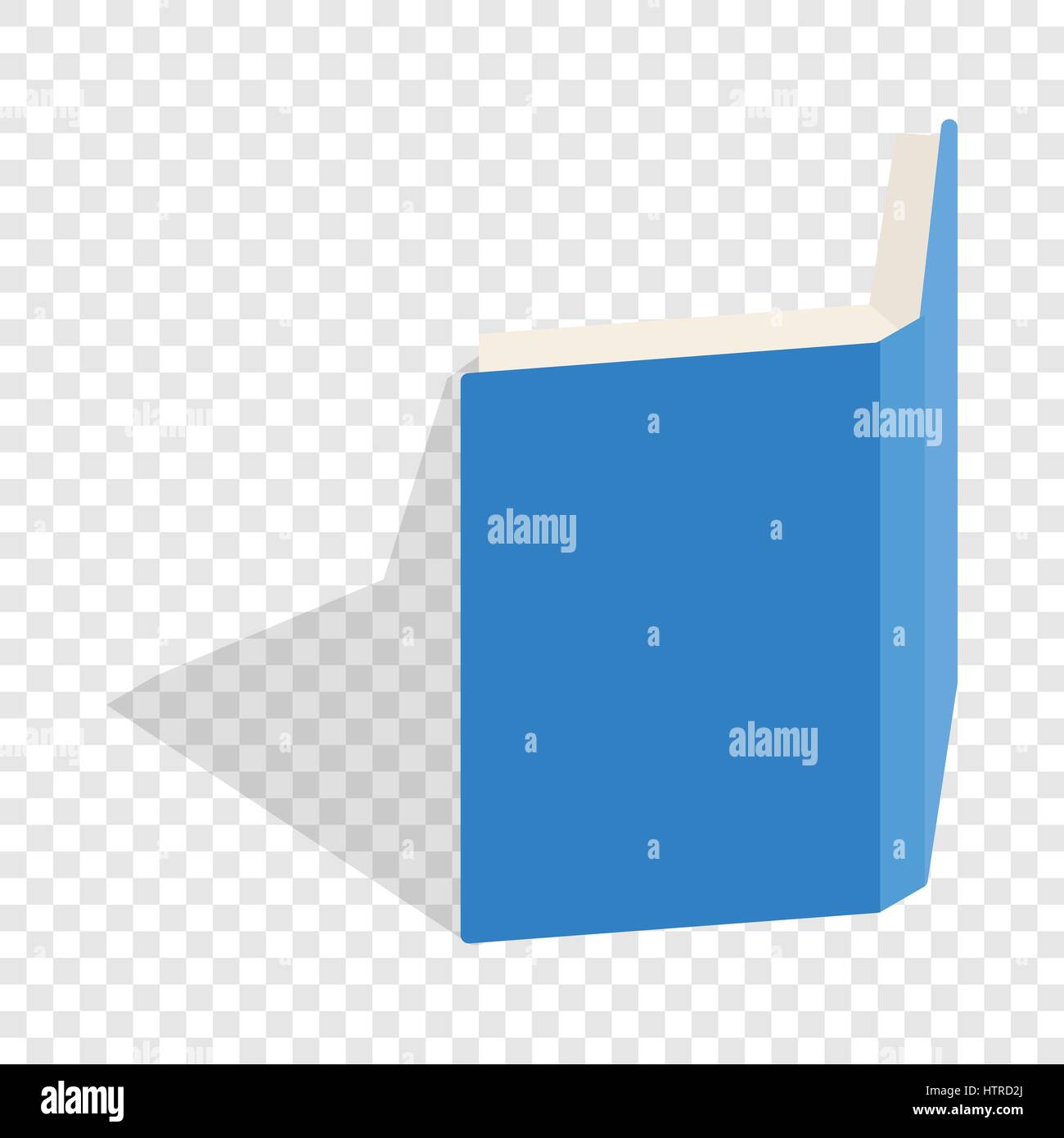 Blue open book cover isometric icon Stock Vector Image & Art - Alamy