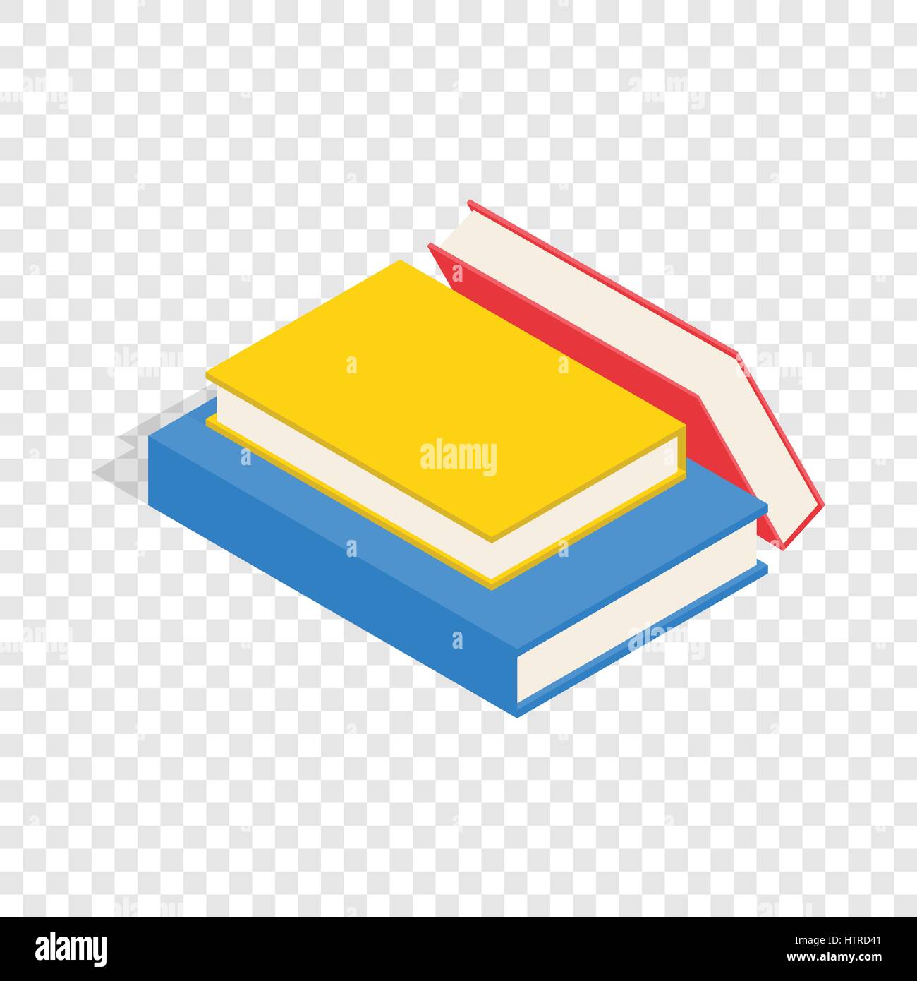 Stack of books isometric icon Stock Vector Image & Art - Alamy