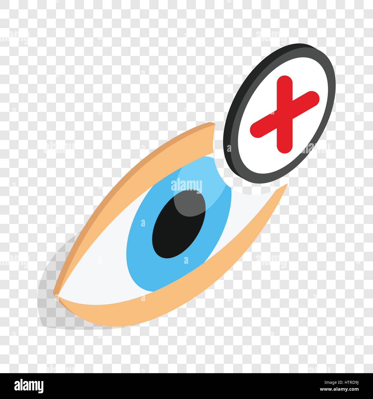 Vision farsightedness isometric icon Stock Vector Image & Art - Alamy