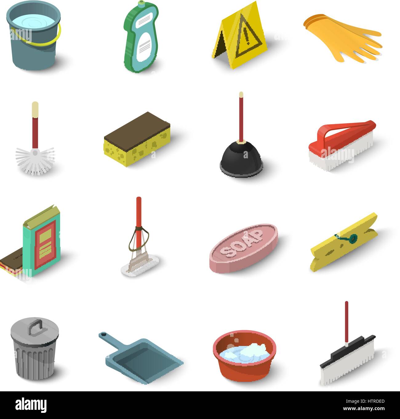 Home cleaning 3d tools hi-res stock photography and images - Alamy