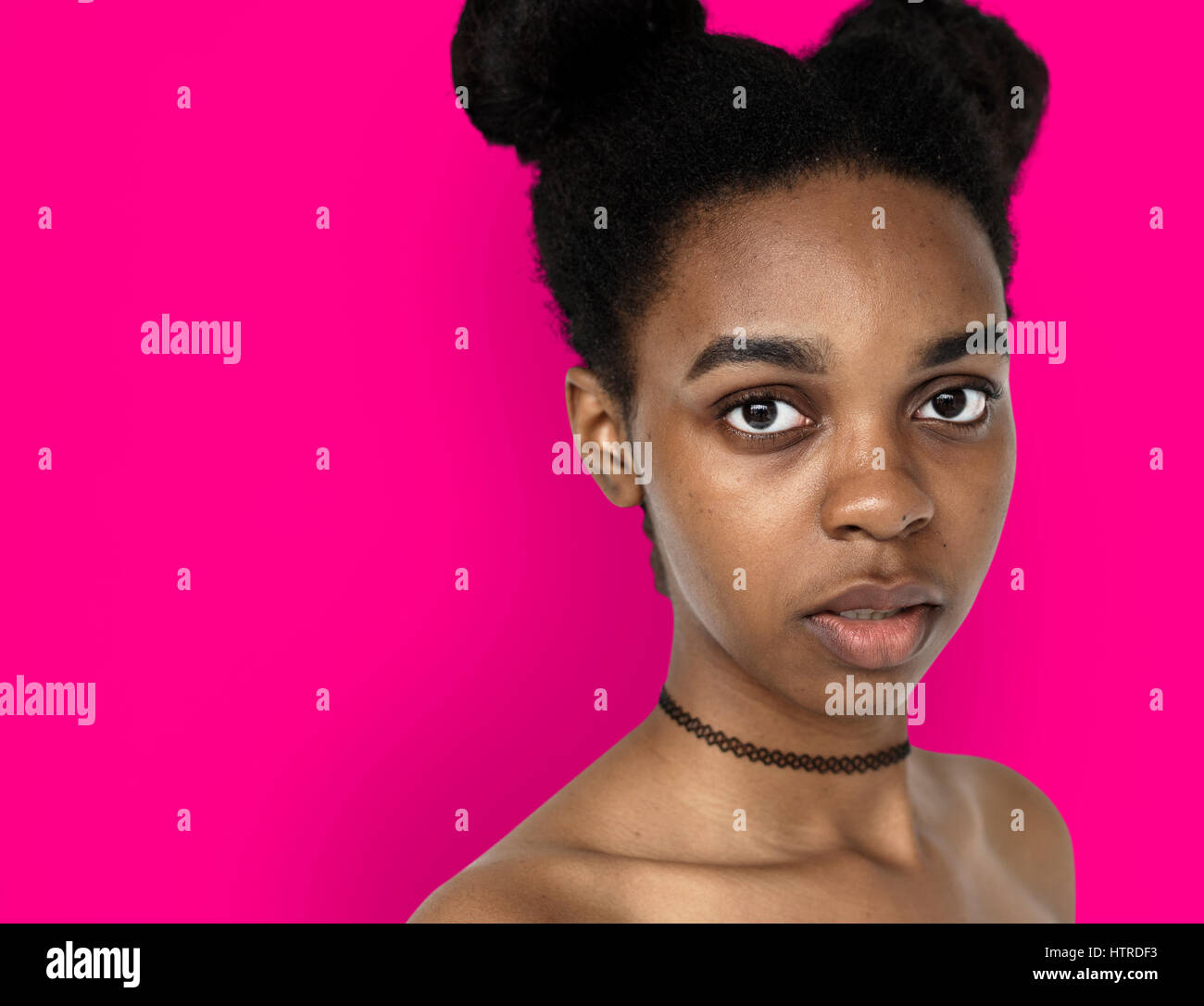 African descent woman front hi-res stock photography and images - Alamy