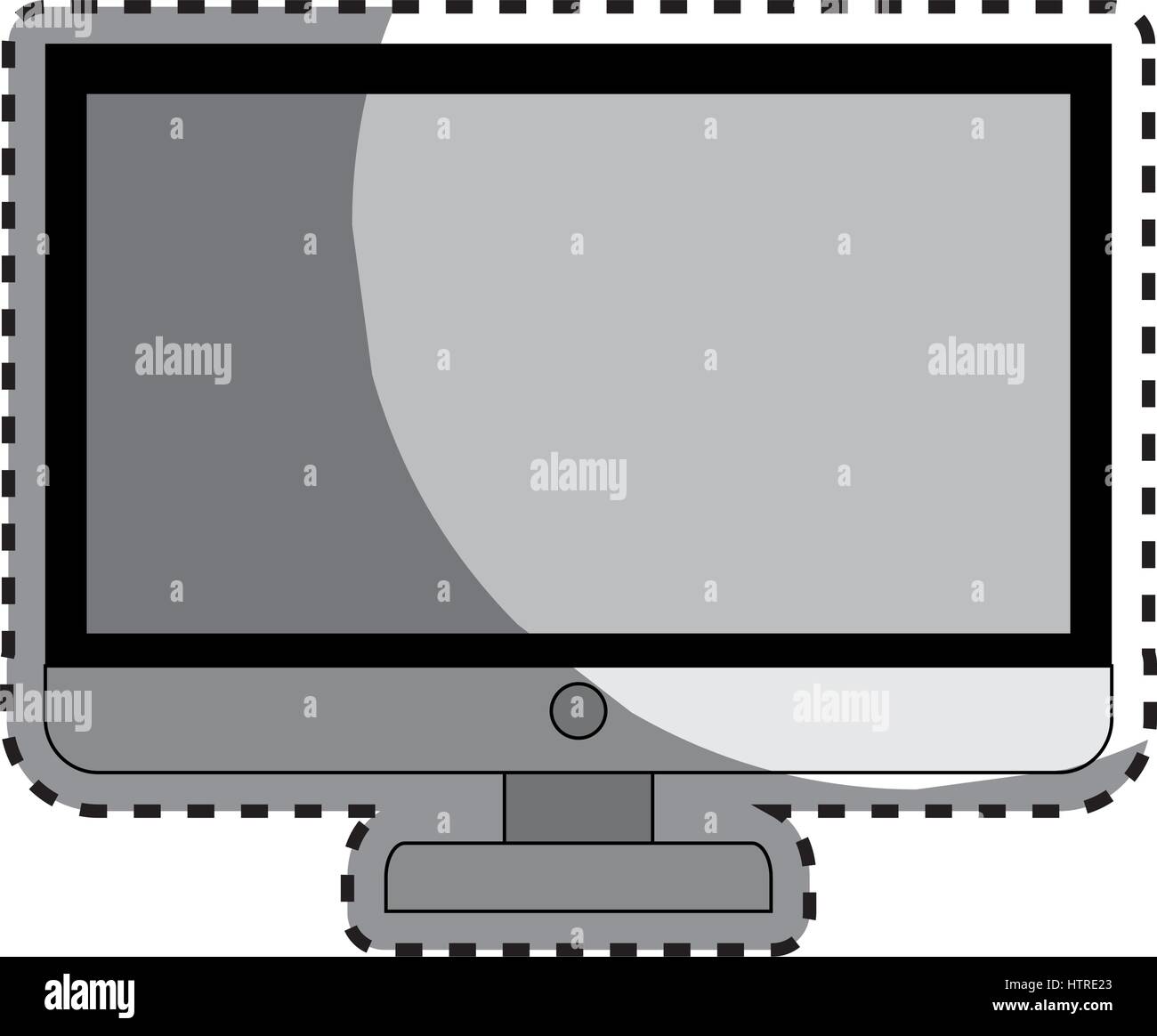 computer desktop isolated icon Stock Vector Image & Art - Alamy