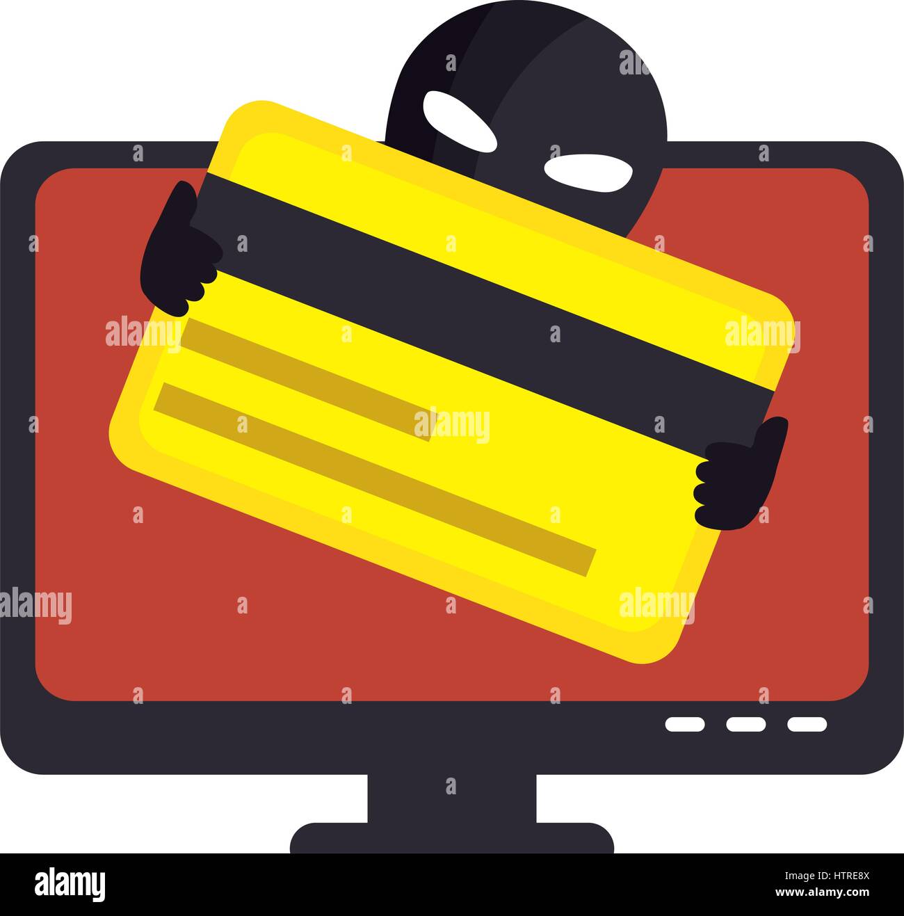 computer with computing alert Stock Vector Image & Art - Alamy