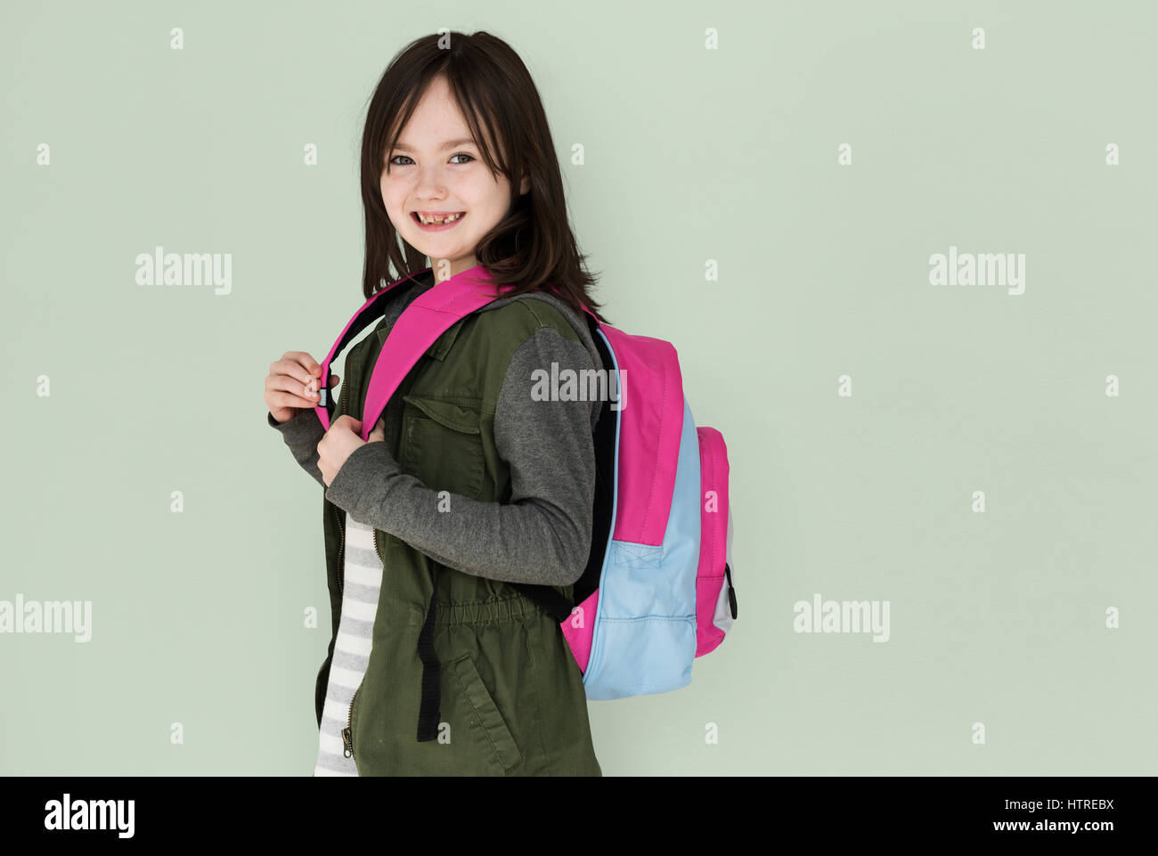 Studio People Model Shoot Kid Girl Stock Photo - Alamy