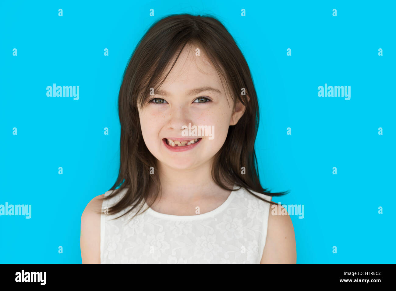 Studio People Model Shoot Kid Girl Stock Photo - Alamy