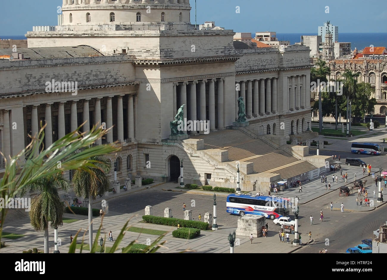 Close view of the Central Projecting Portico and Monumental Staircase ...