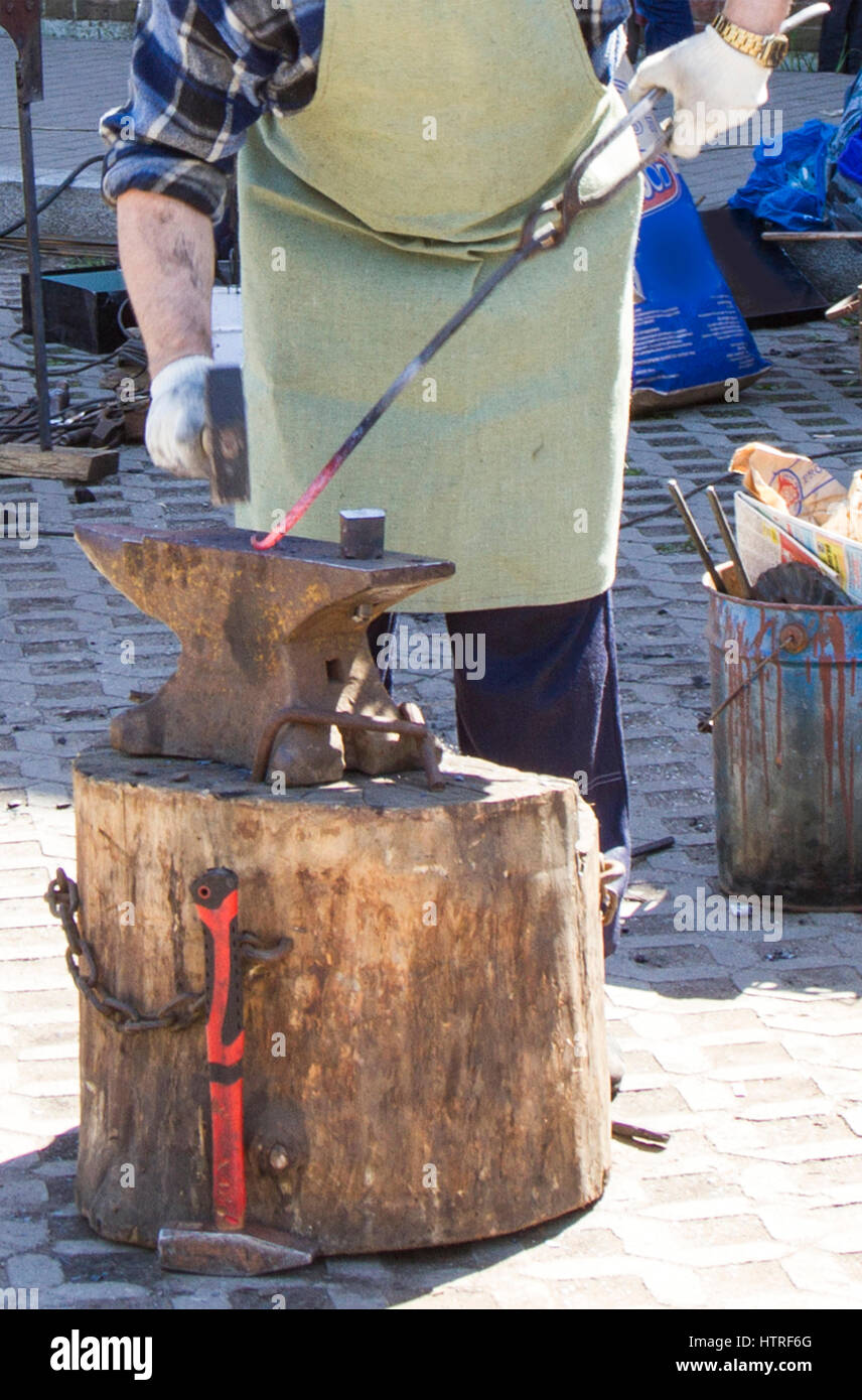 Blacksmith works metal blacksmithing craft hi-res stock photography and ...