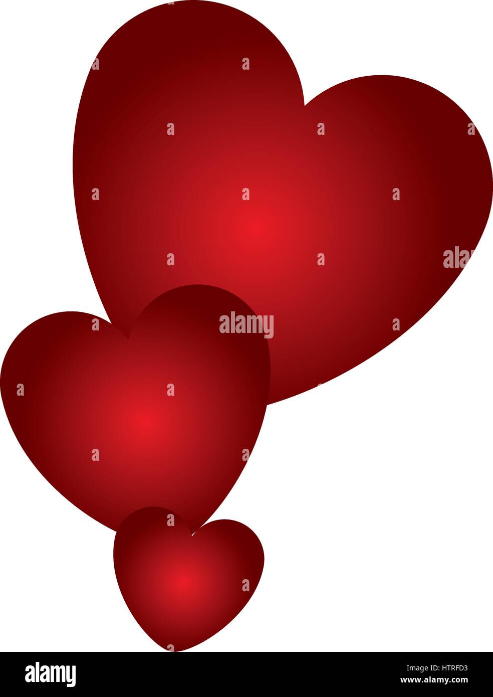 hearts love romantic card Stock Vector Image & Art - Alamy