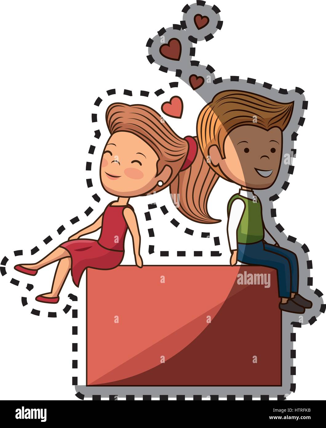 couple lovers characters icon Stock Vector Image & Art - Alamy