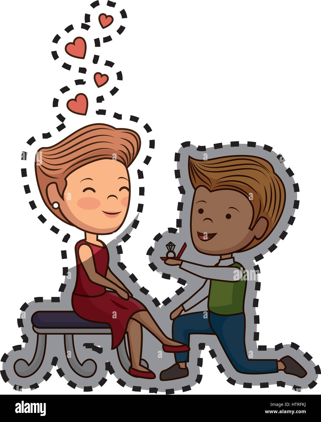 couple lovers characters icon Stock Vector Image & Art - Alamy