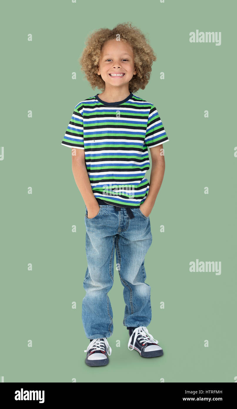 Little Kid Having Fun Portrait Stock Photo - Alamy