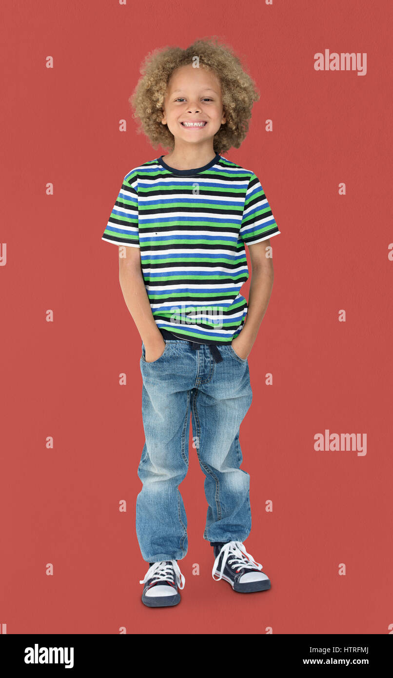 Little Kid Having Fun Portrait Stock Photo - Alamy