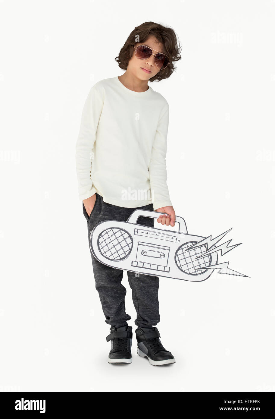 Studio People Model Shoot Kid Boy Stock Photo - Alamy