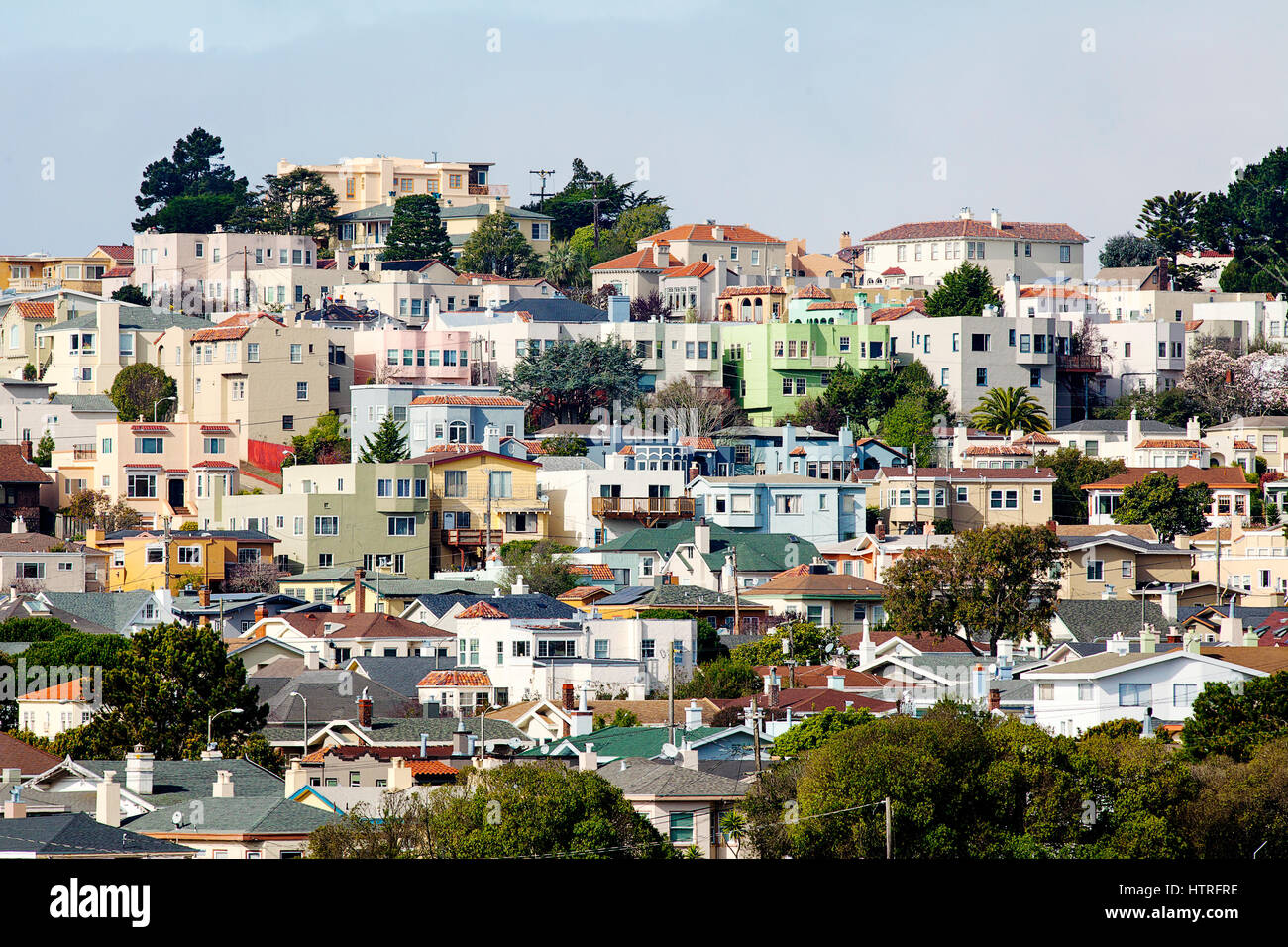 Dense neighborhood hi-res stock photography and images - Alamy