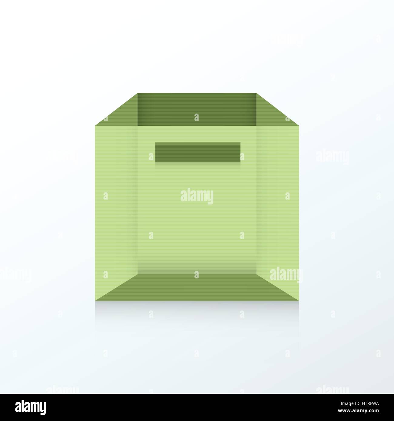 Green post box Stock Vector Images - Alamy