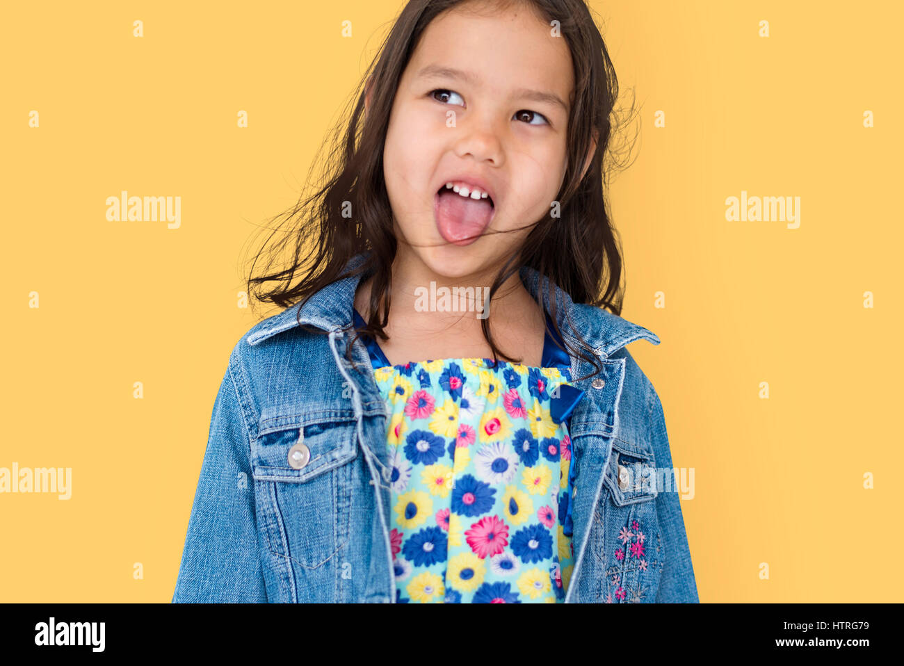 Studio People Kid Shoot Childhood Girl Stock Photo - Alamy