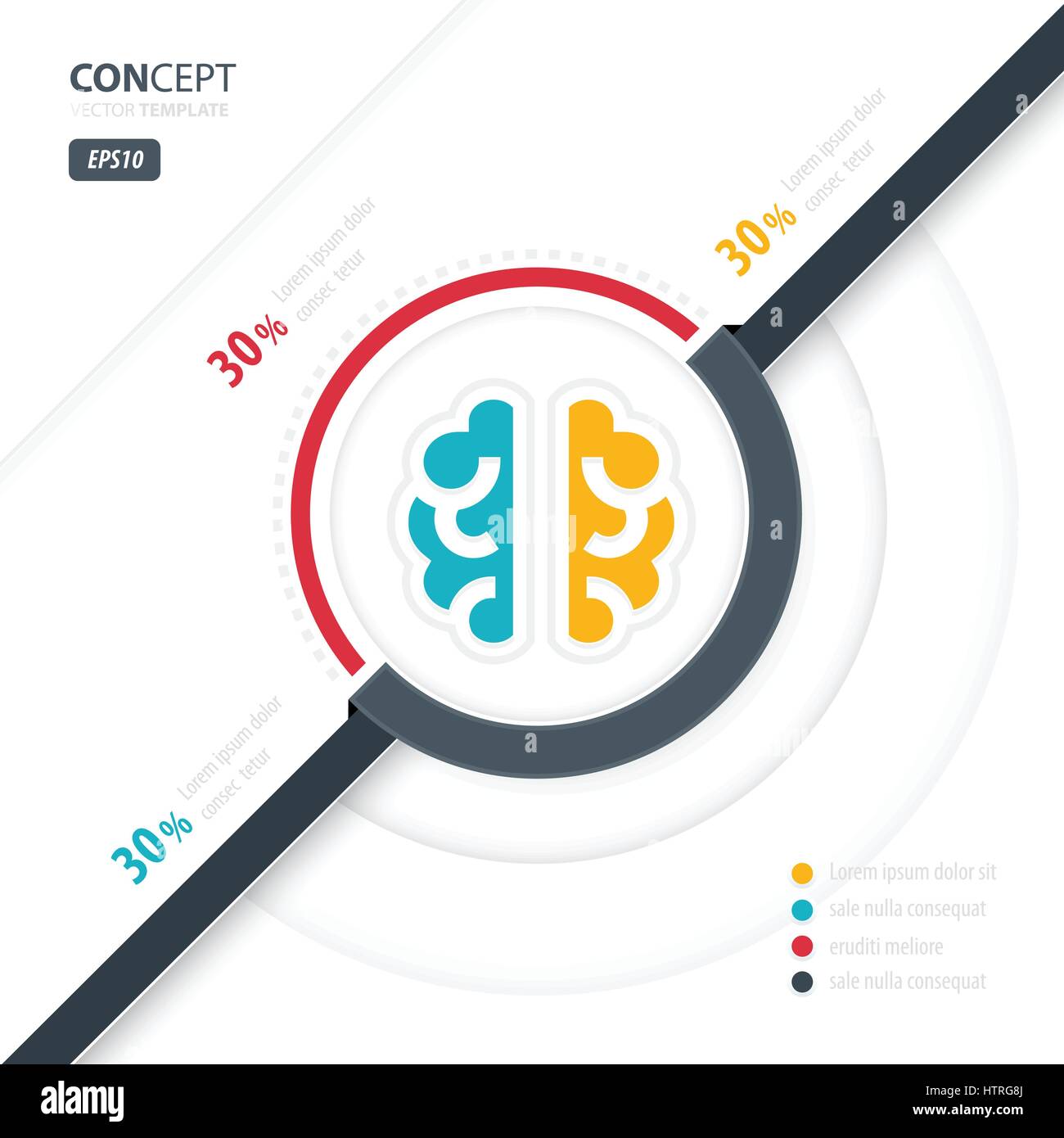 Vector brain symbol pink Stock Vector Images - Alamy