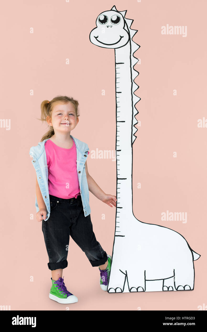 Tall Measure Height Child Growing Scale Stock Photo - Alamy