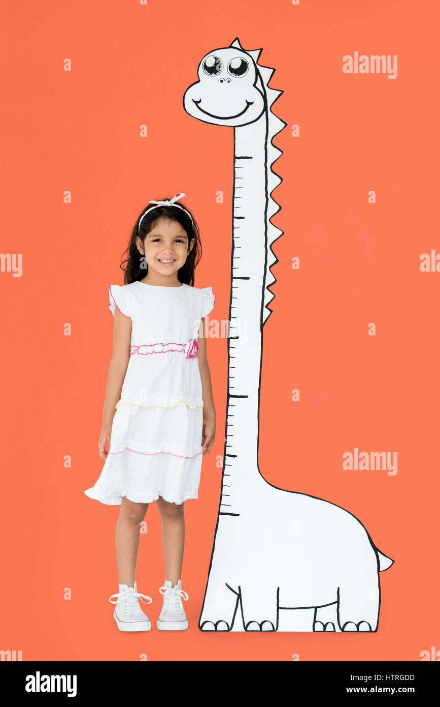 Tall Measure Height Child Growing Scale Stock Photo - Alamy