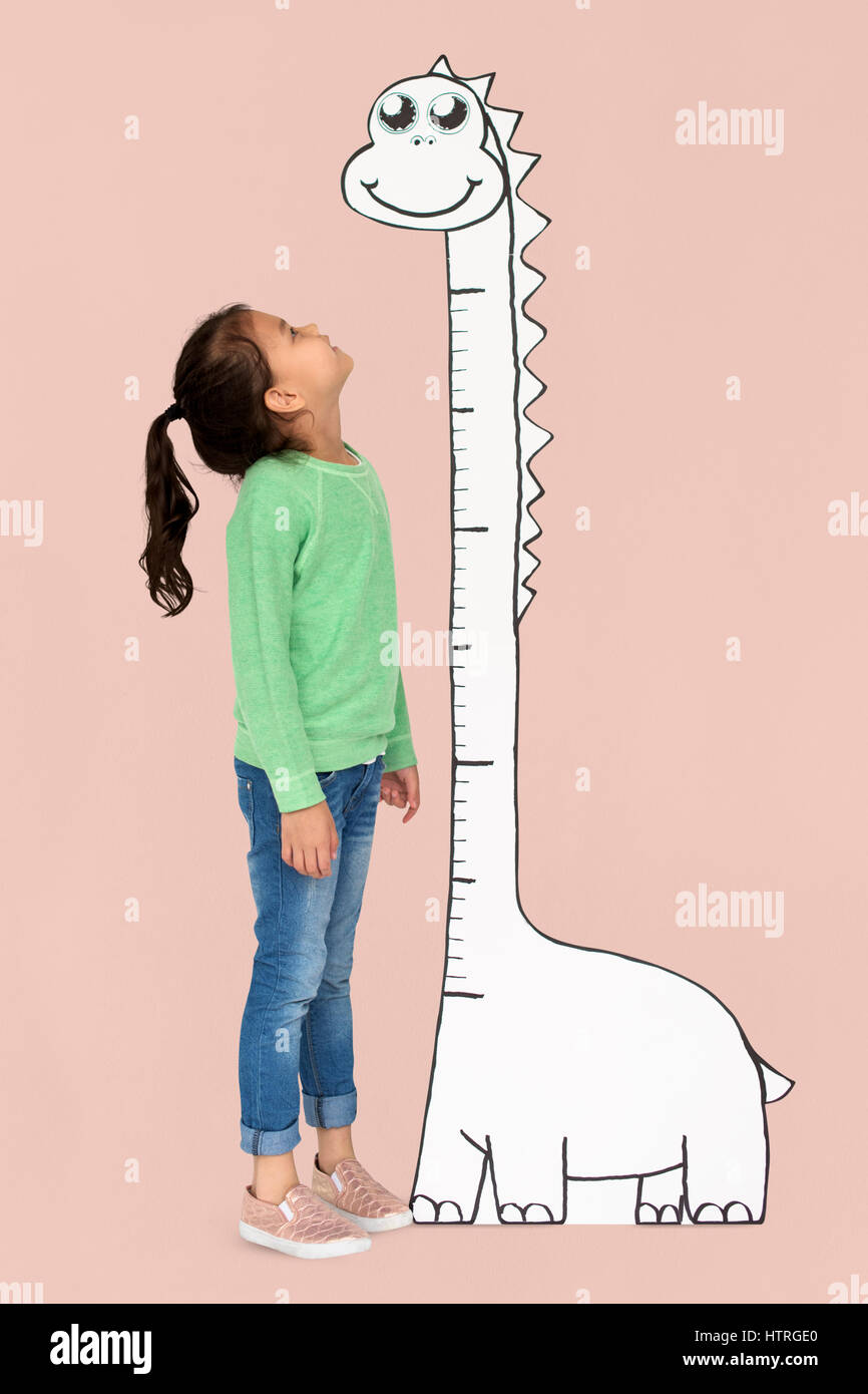 Tall Measure Height Child Growing Scale Stock Photo - Alamy