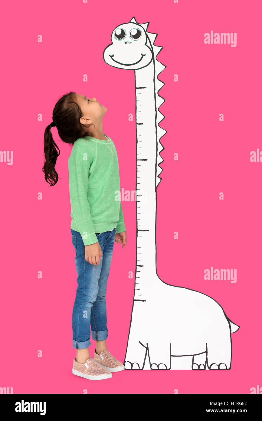 Tall Measure Height Child Growing Scale Stock Photo - Alamy