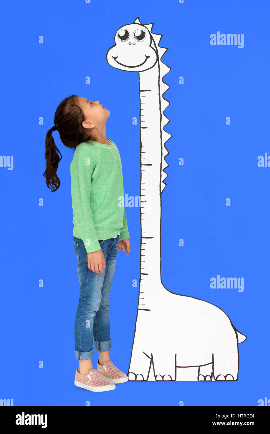 Tall Measure Height Child Growing Scale Stock Photo - Alamy