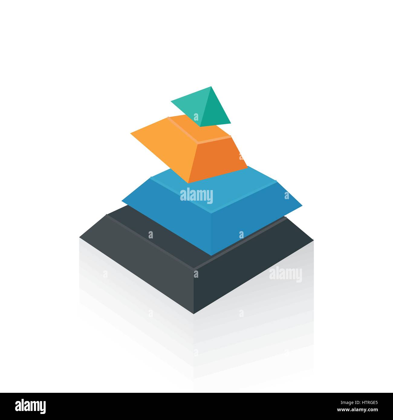 Orange pyramid Stock Vector Images - Alamy