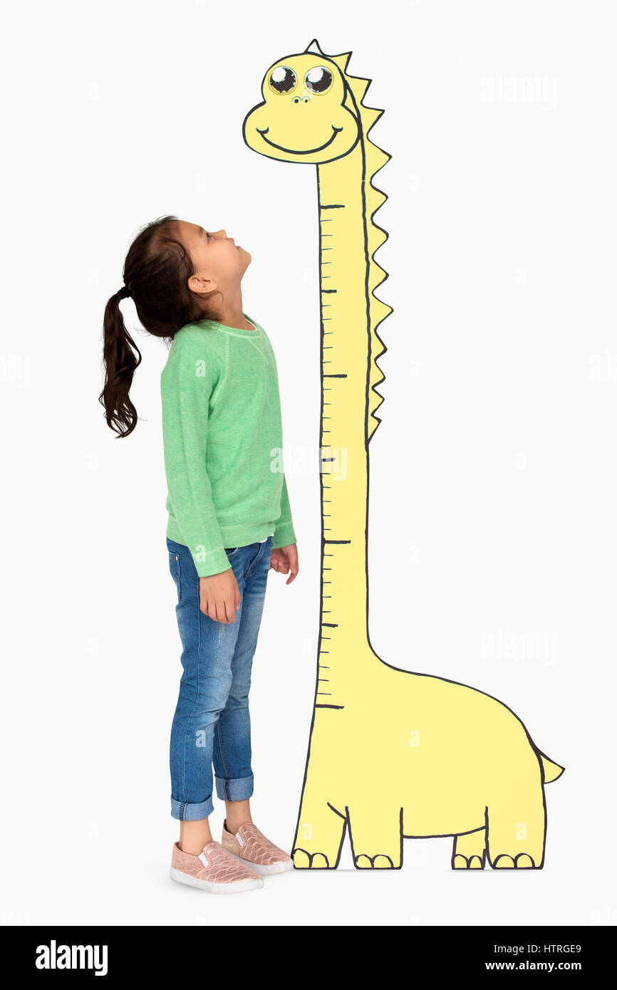 Tall Measure Height Child Growing Scale Stock Photo - Alamy