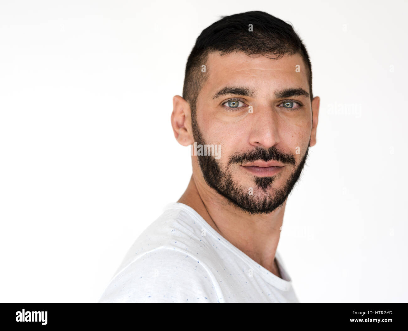 Middle Eastern Man Casual Studio Portrait Stock Photo - Alamy