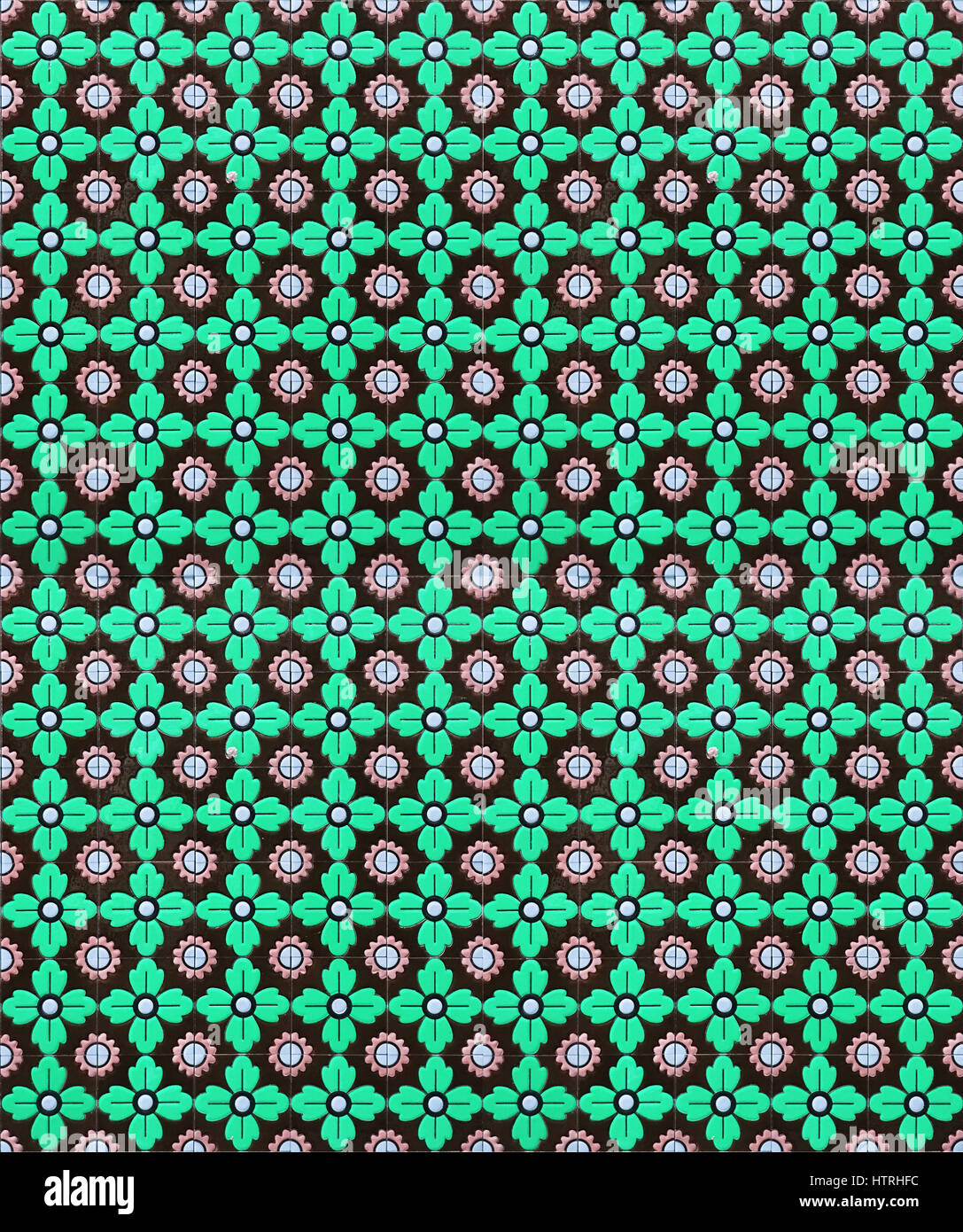 Background and texture flower pattern on ceramic tile Stock Photo - Alamy