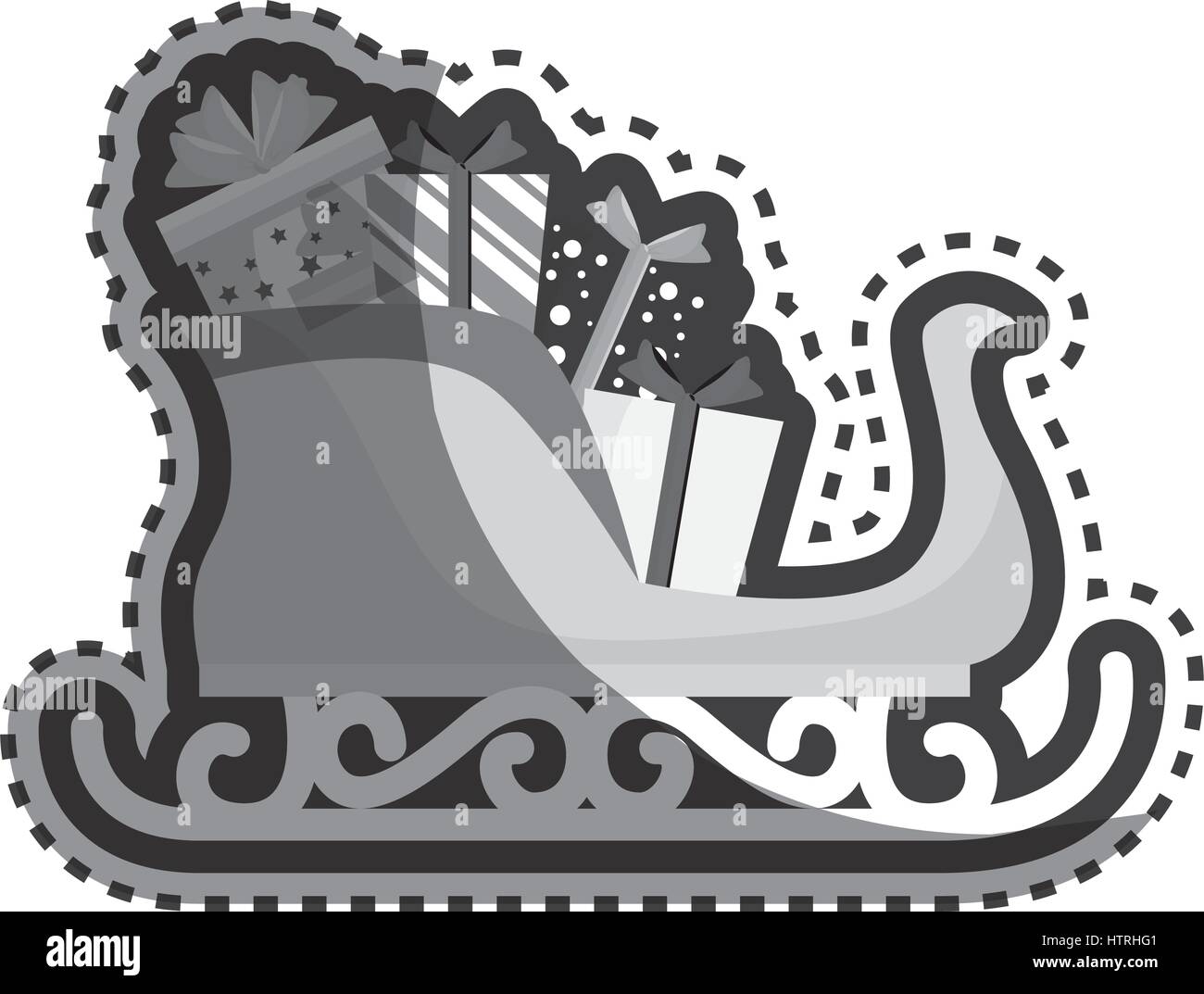 Sledge carriage Stock Vector Images - Alamy