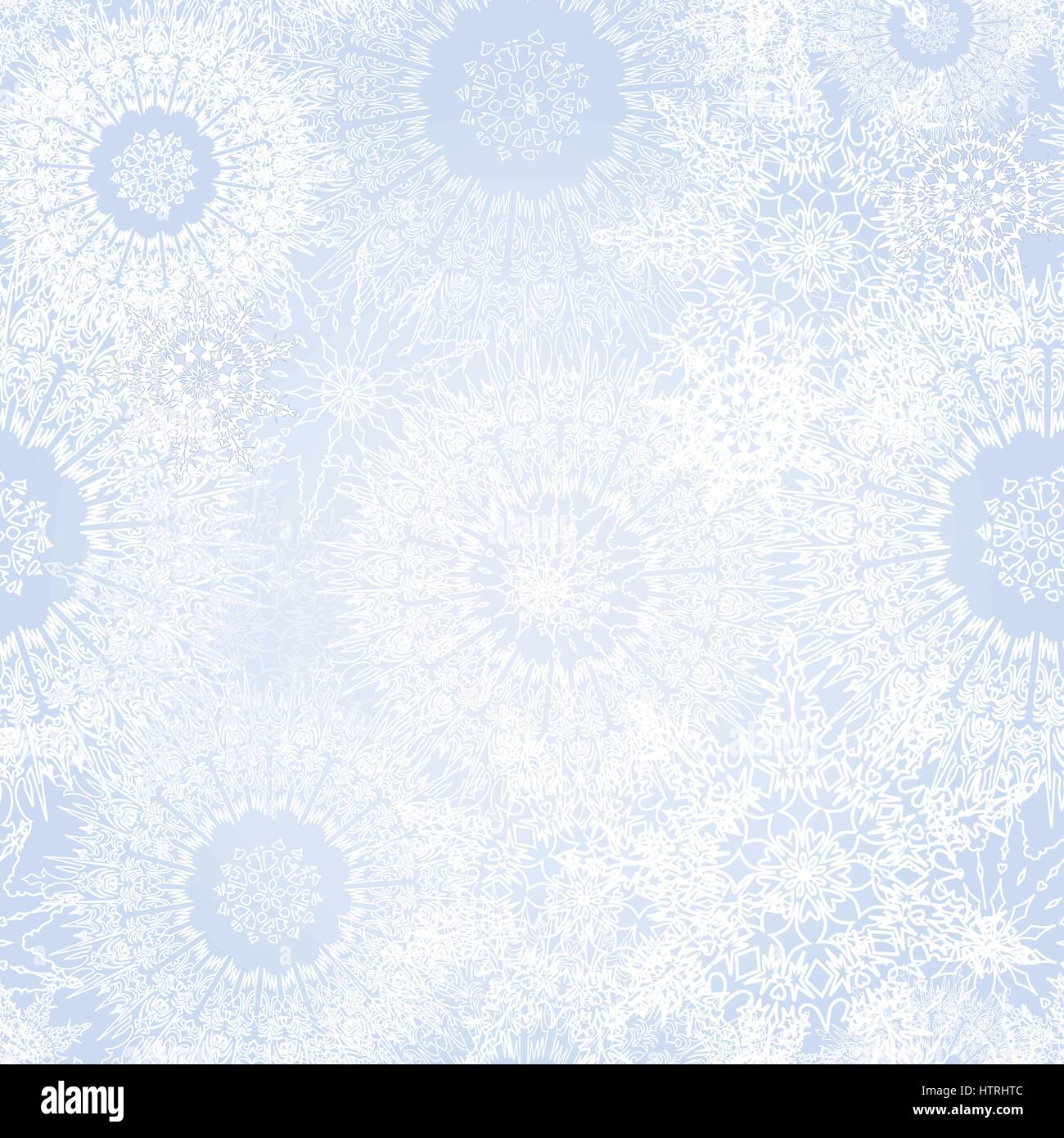 Snow seamless pattern Christmas Winter holiday snowfall background ...