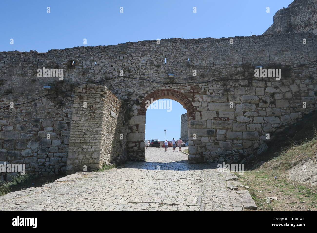 Berat castle is fortress overlooking town of Berat. It contains many ...
