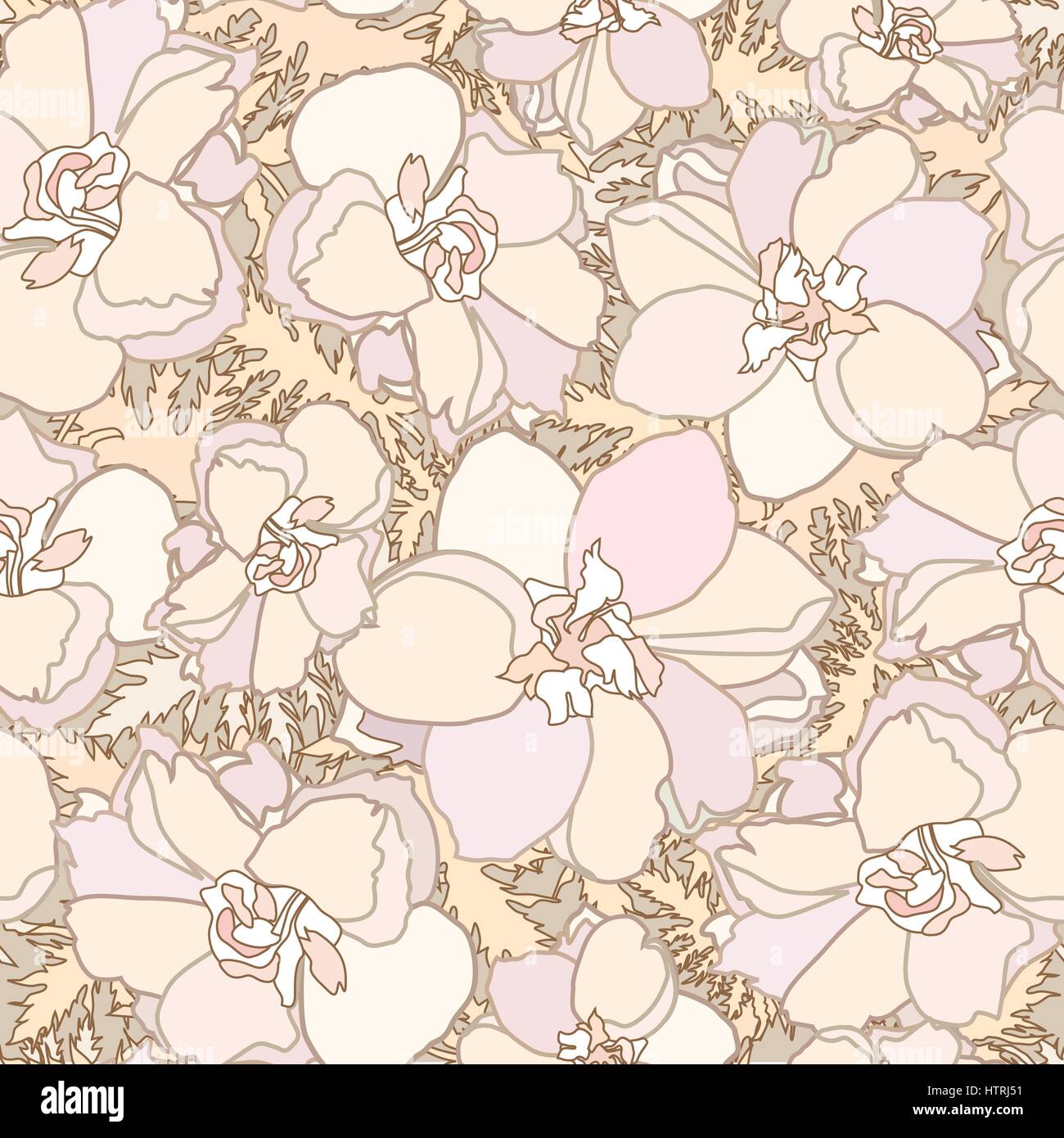 Floral seamless pattern. Flower background. Flourish garden texture ...