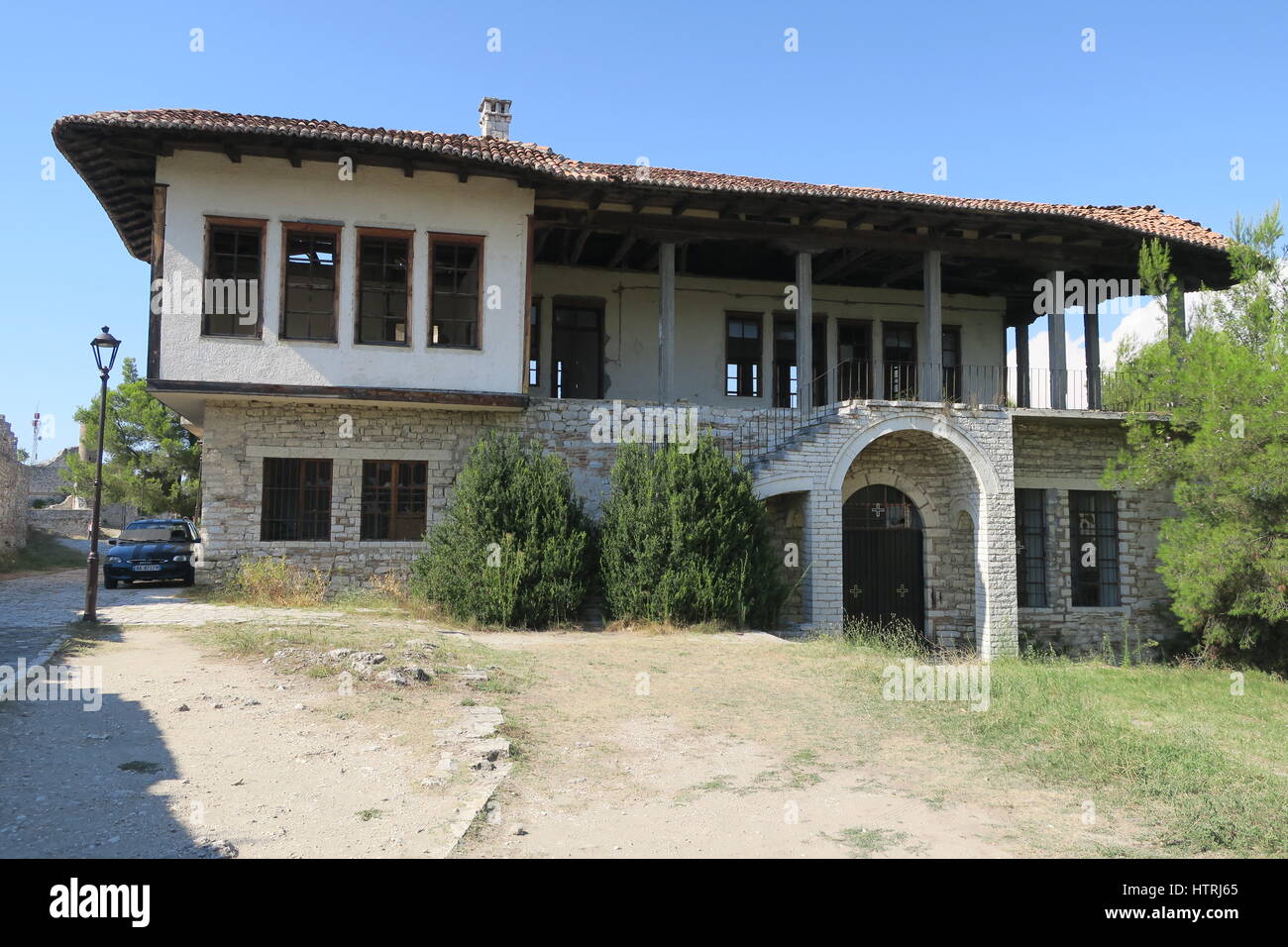 Berat castle is fortress overlooking town of Berat. It contains many ...