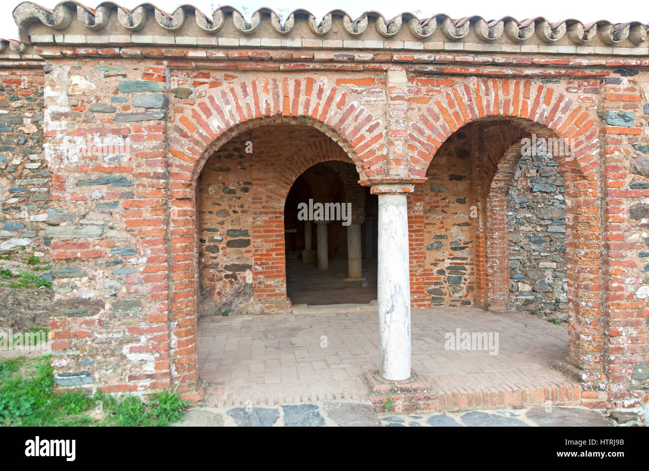 Inside Moorish mosque at Almonaster La Real, Sierra de Aracena, Huelva ...