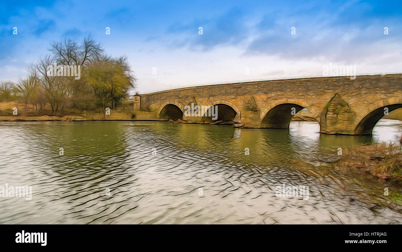 Felmersham Bridge, Bedford Stock Photo - Alamy