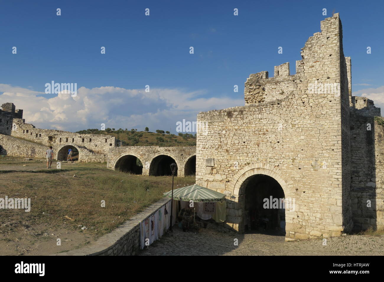 Berat castle is fortress overlooking town of Berat. It contains many ...