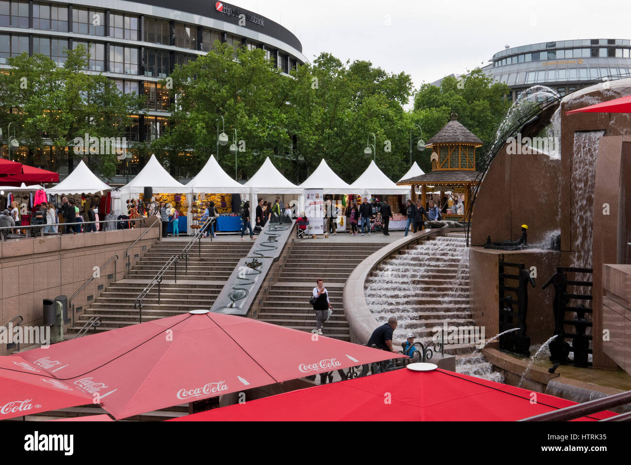 Europa Centre square, Berlin, Germany Stock Photo - Alamy
