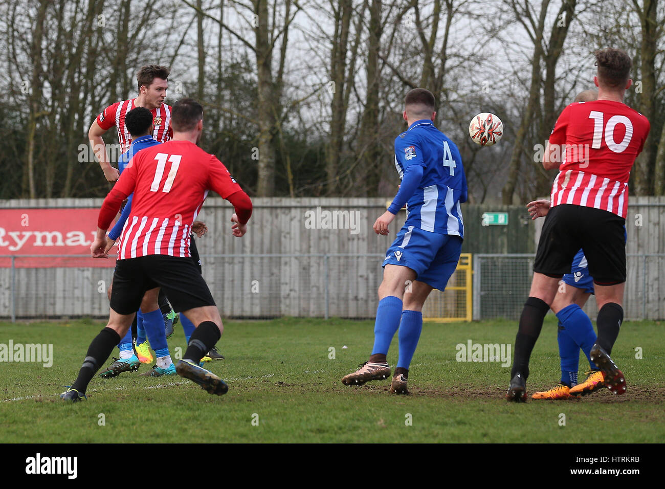 Kenzer Lee of Hornchurch scores the second goal for his team during ...