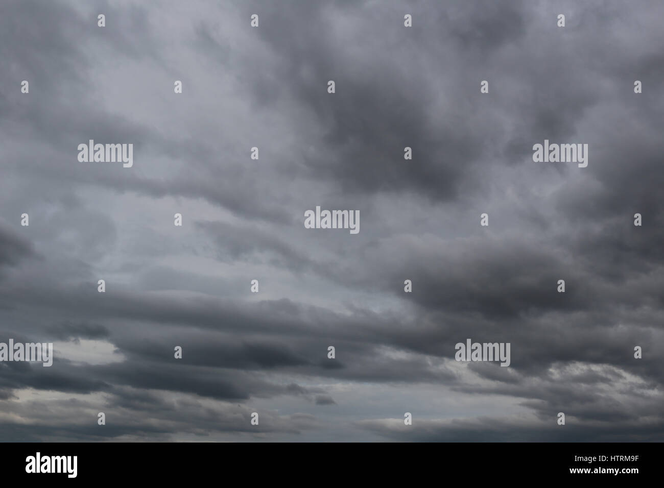 Overcast sky of rain clouds forming in the sky in concept of climate ...