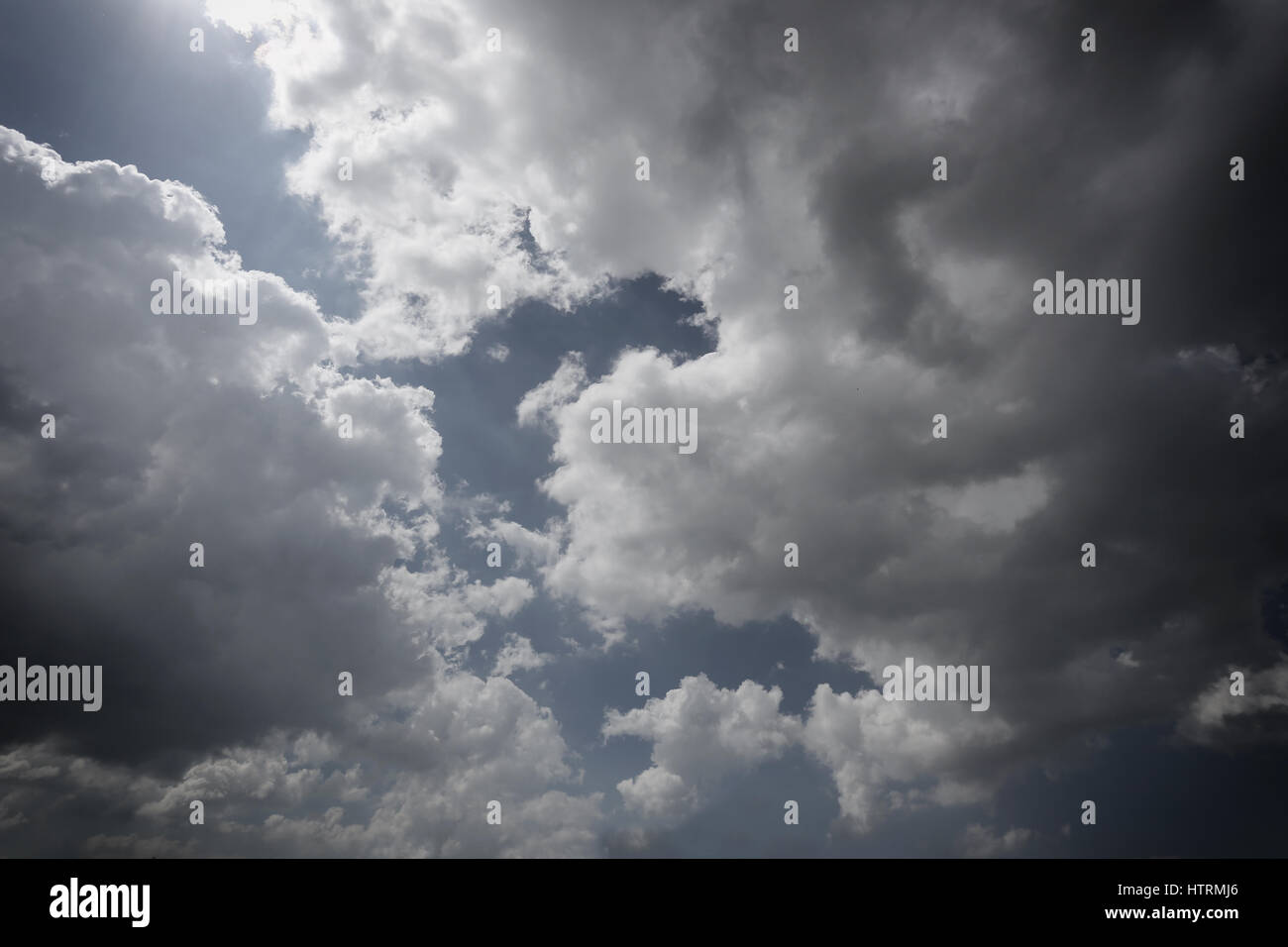 Rain clouds forming in the sky in concept of climate,Poor weather in ...