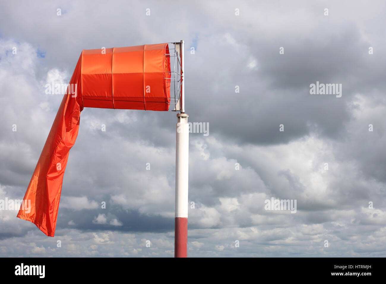 Wind sock of equipment check the wind blow direction in day time and no ...