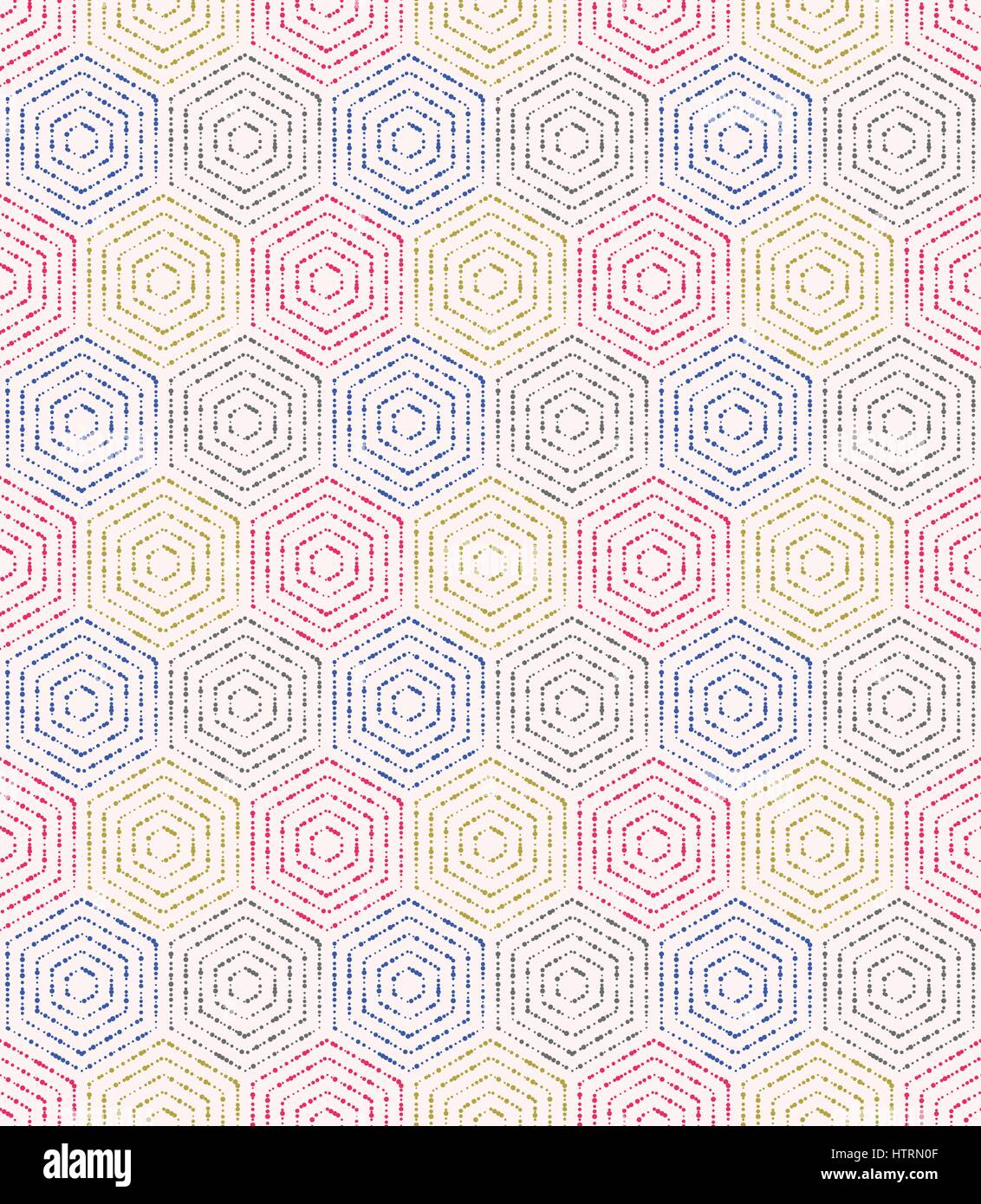 Beautiful seamless blue hexagon Stock Vector Images - Alamy