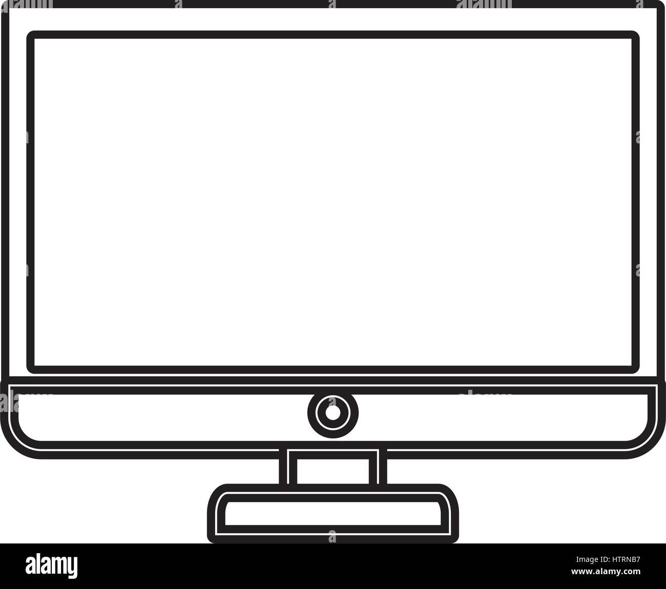 computer desktop isolated icon Stock Vector Image & Art - Alamy