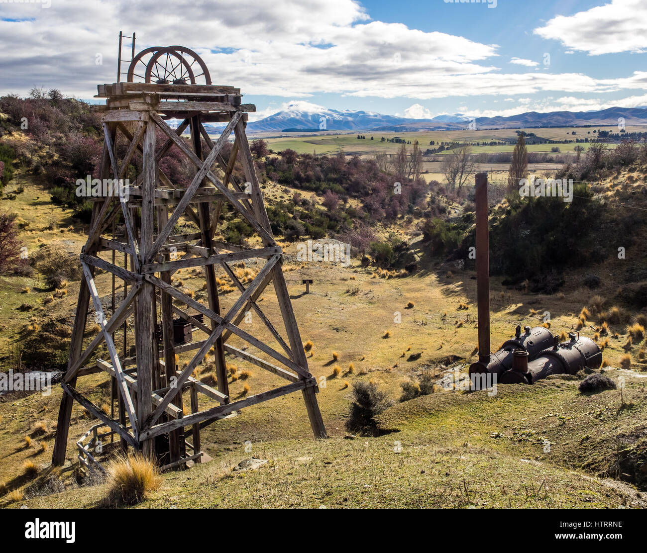 Golden Progress quartz mine, Oturehua, Manitoto, Central Otago, New ...