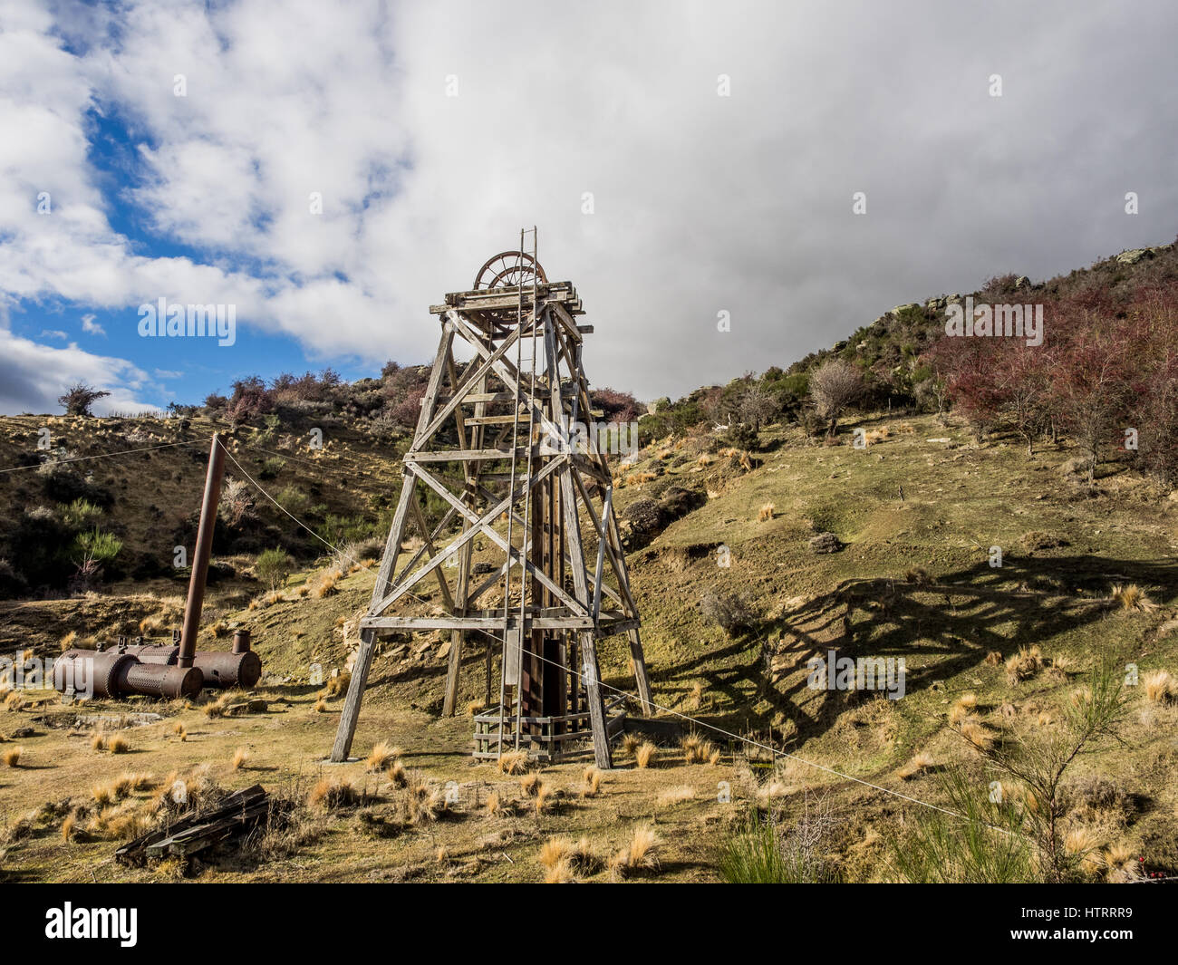 Golden Progress quartz mine, Oturehua, Manitoto, Central Otago, New ...