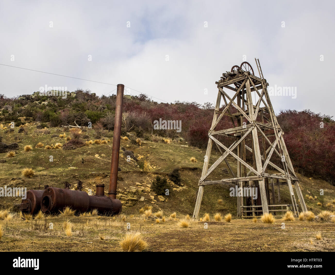 Golden Progress quartz mine, Oturehua, Manitoto, Central Otago, New ...