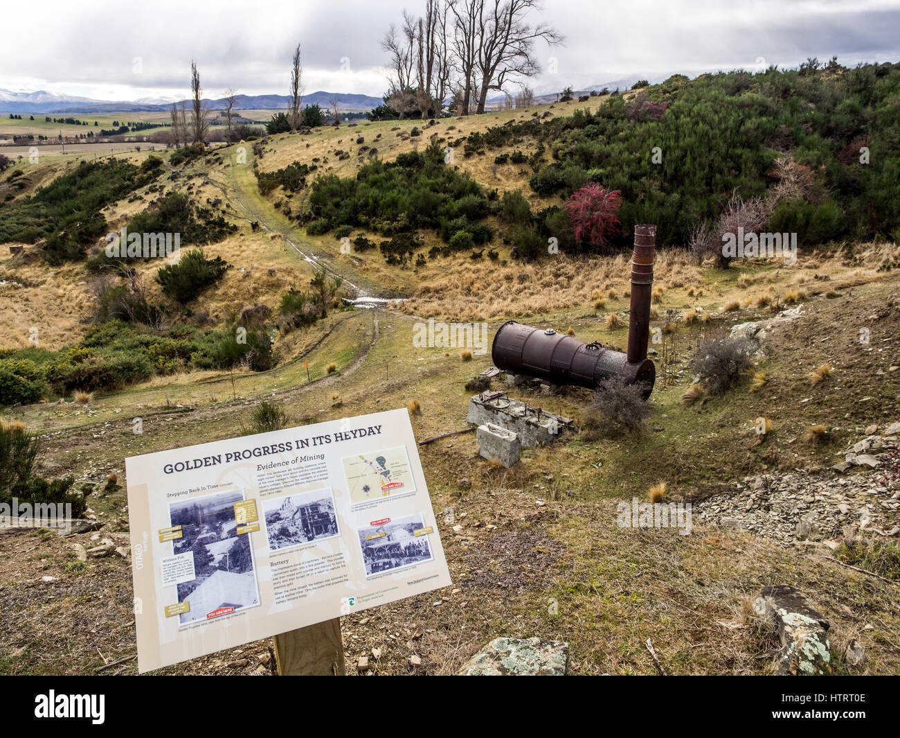 Golden Progress quartz mine, Oturehua, Manitoto, Central Otago, New ...