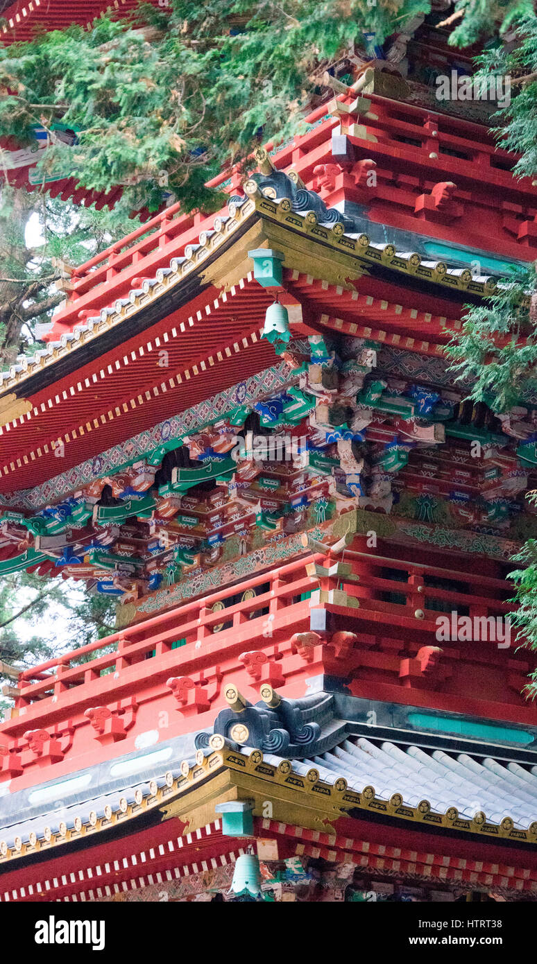 nikko a small town to the north of Tokyo, in Tochigi Prefecture Stock ...